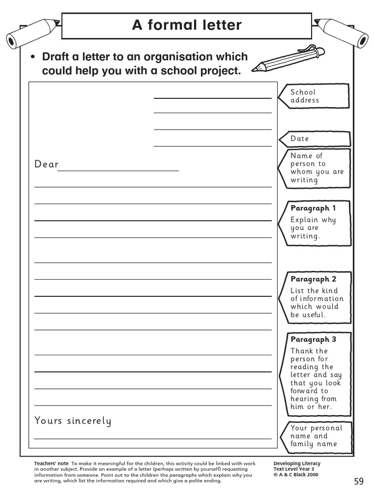 Letter Format and Outline | PDF