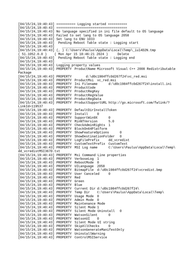 DD vcredistUI367D | PDF | Operating System Technology | Microsoft Software