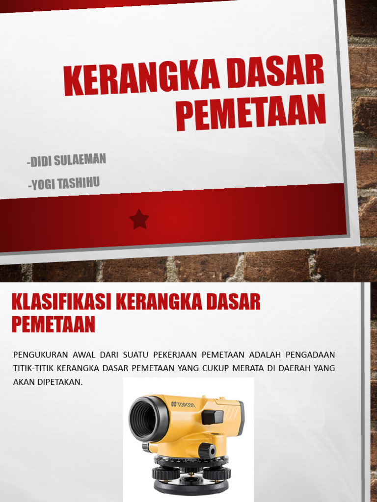 Kerangka Dasar Pemetaan | PDF