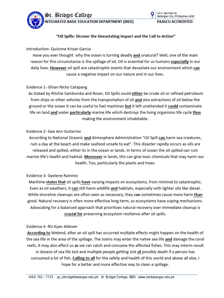 Group1 Perseverance Persuasive Essay | Download Free PDF | Petroleum ...