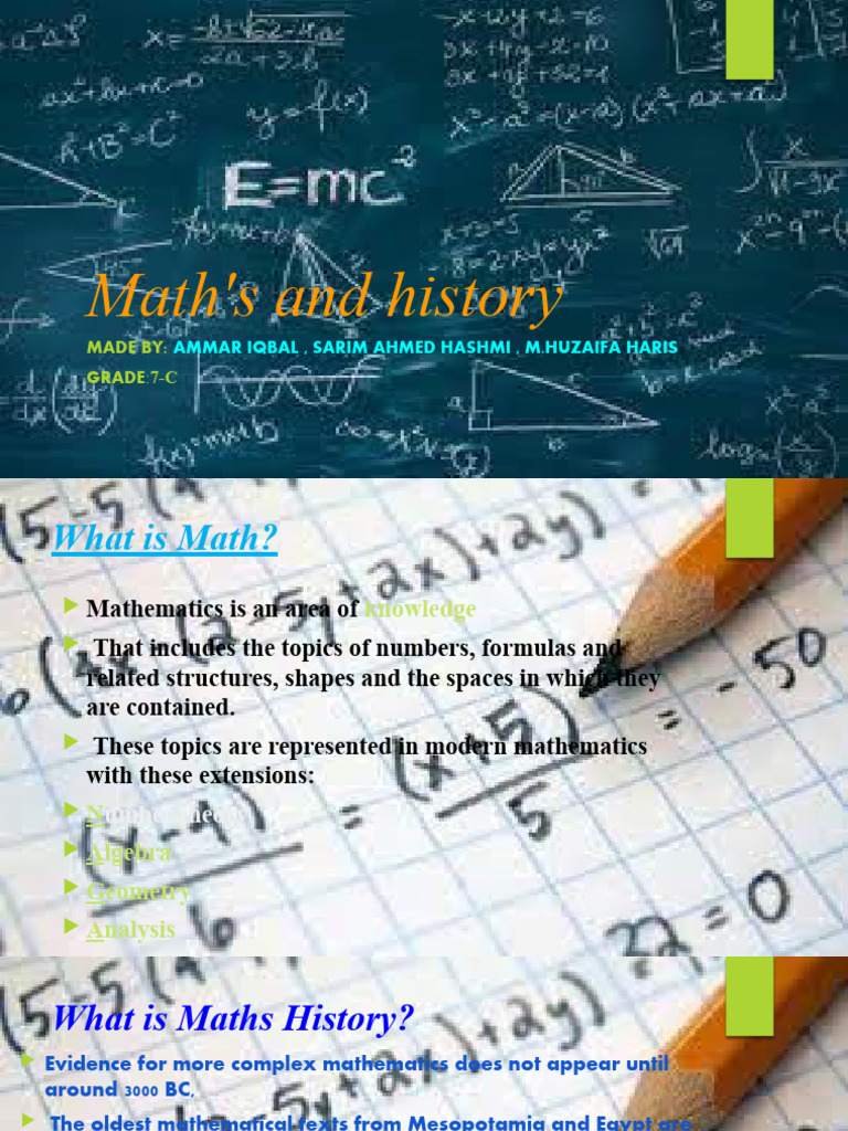 Math's and history | PDF | Mathematics | Geometry