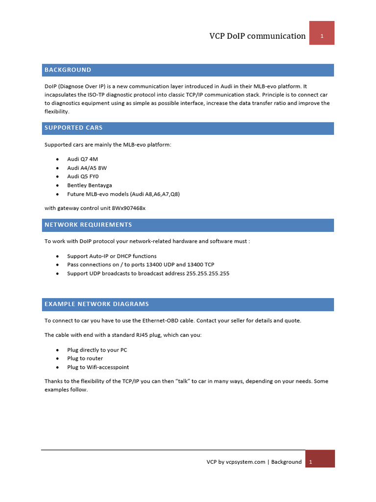 VCP Doip | PDF | Computer Network | Internet Protocol Suite