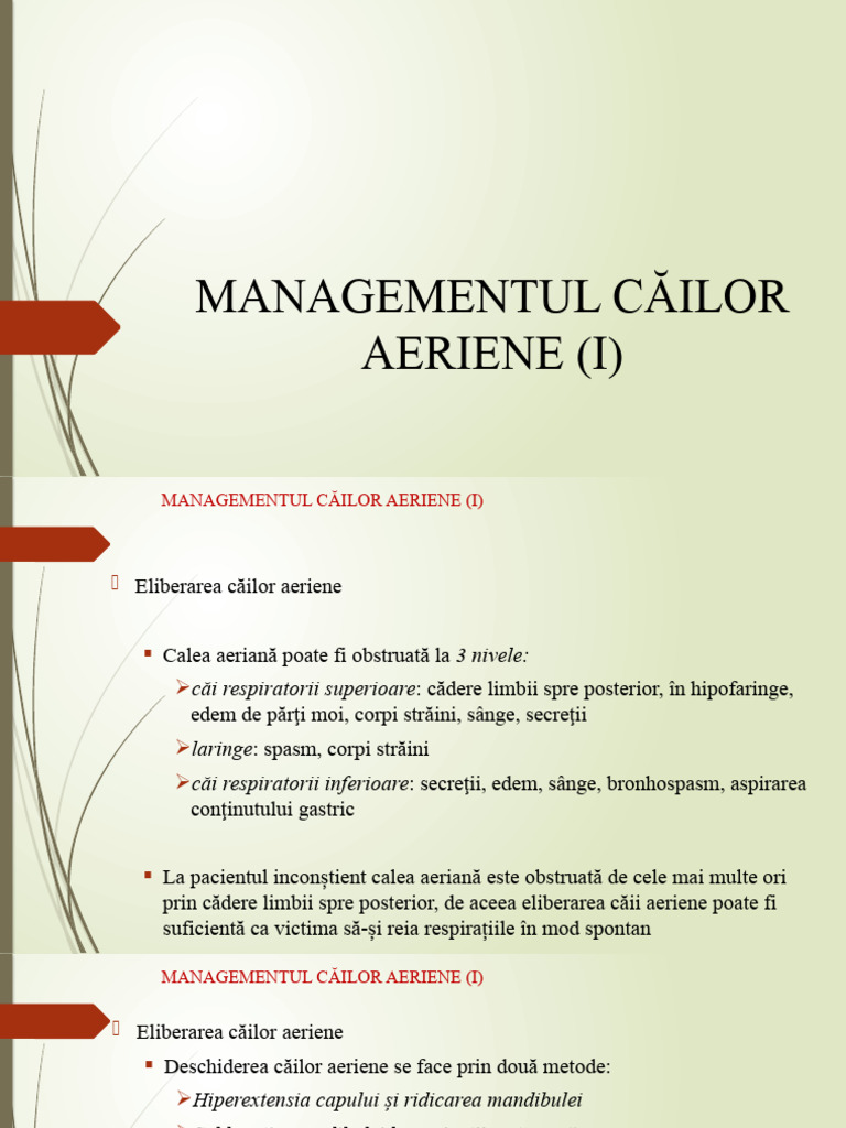 Managementul Căilor Aeriene (I) | PDF