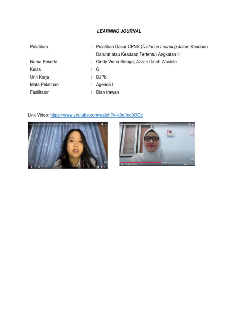 Learning Journal - Kelompok II | PDF
