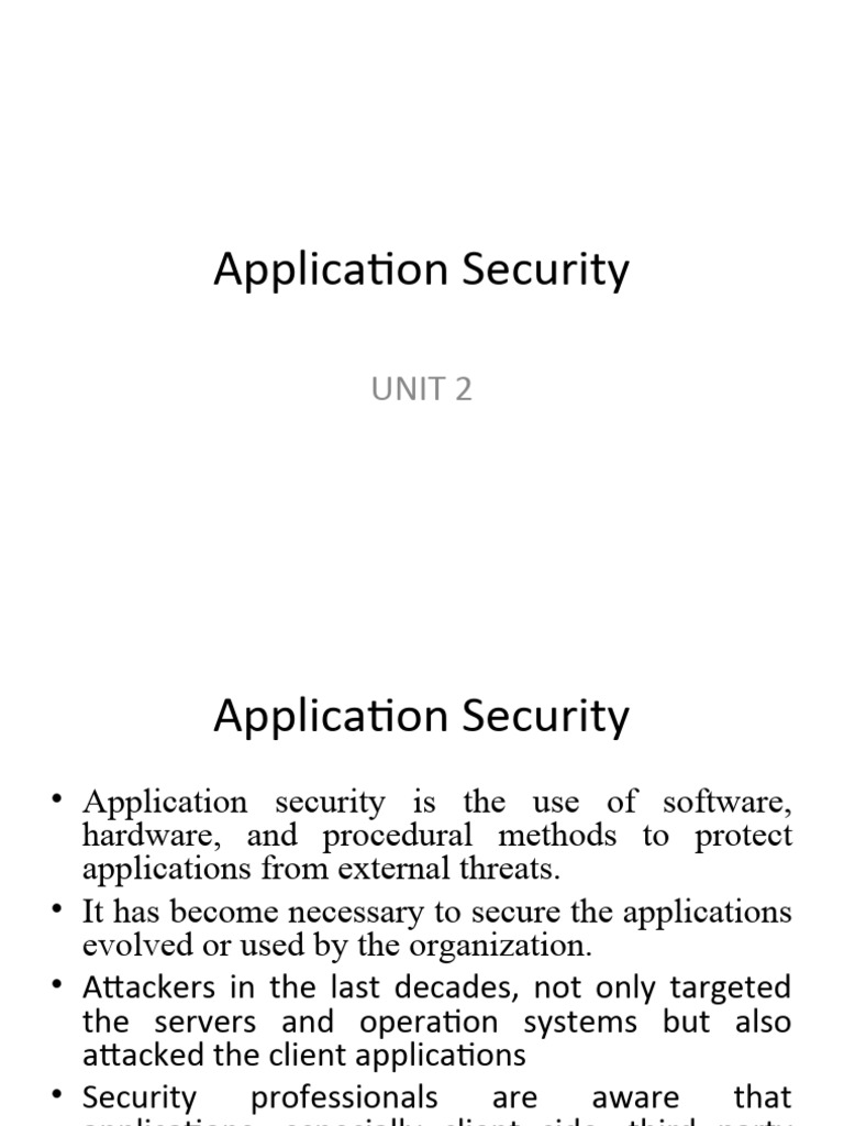 2.1 Application Security | PDF | Malware | Backup