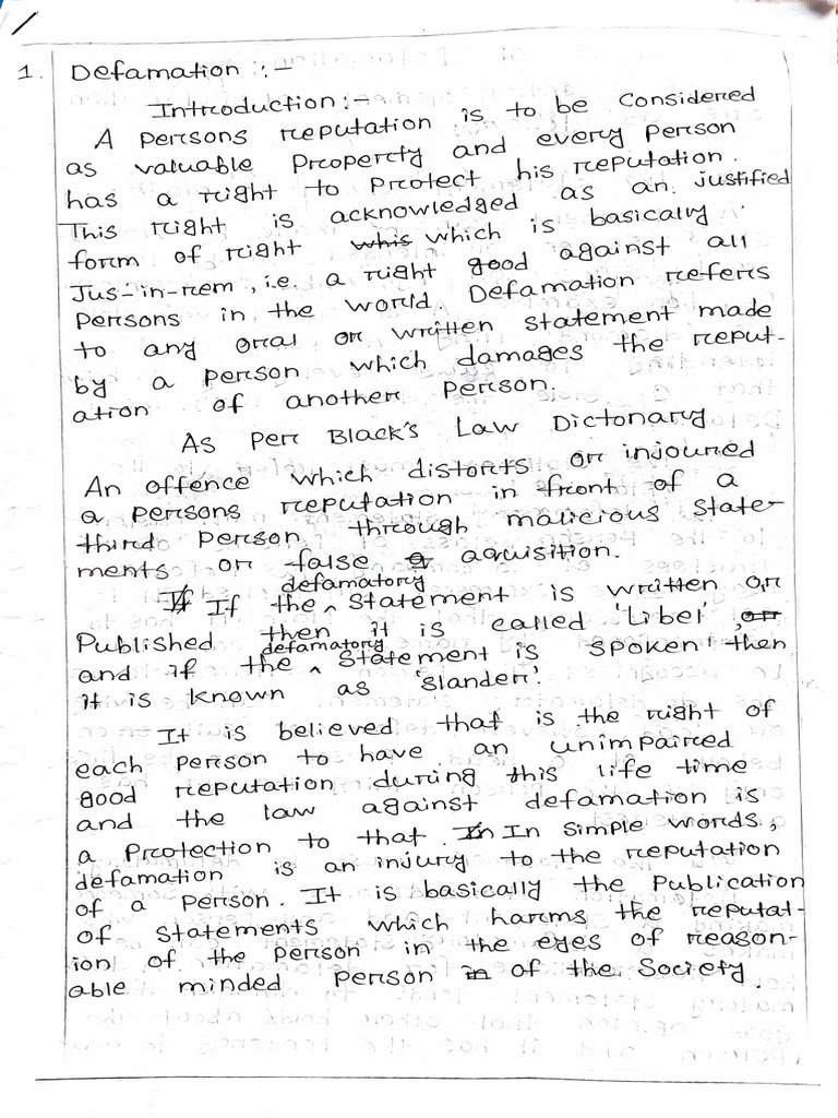 DEFAMATION | PDF