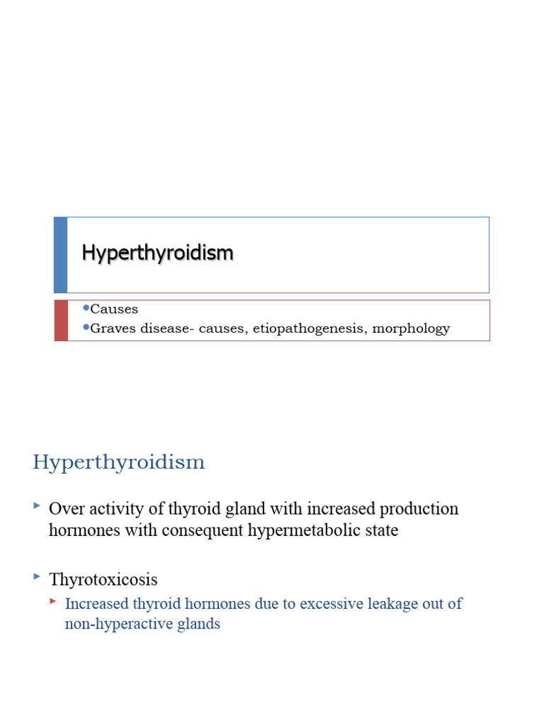 Hyperthyroidism - Graves Disease | PDF | Hyperthyroidism | Thyroid