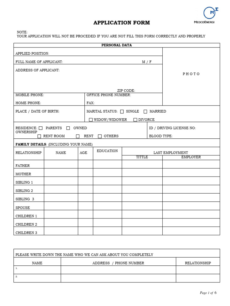 ISO Application Form MPI English | PDF | Sibling