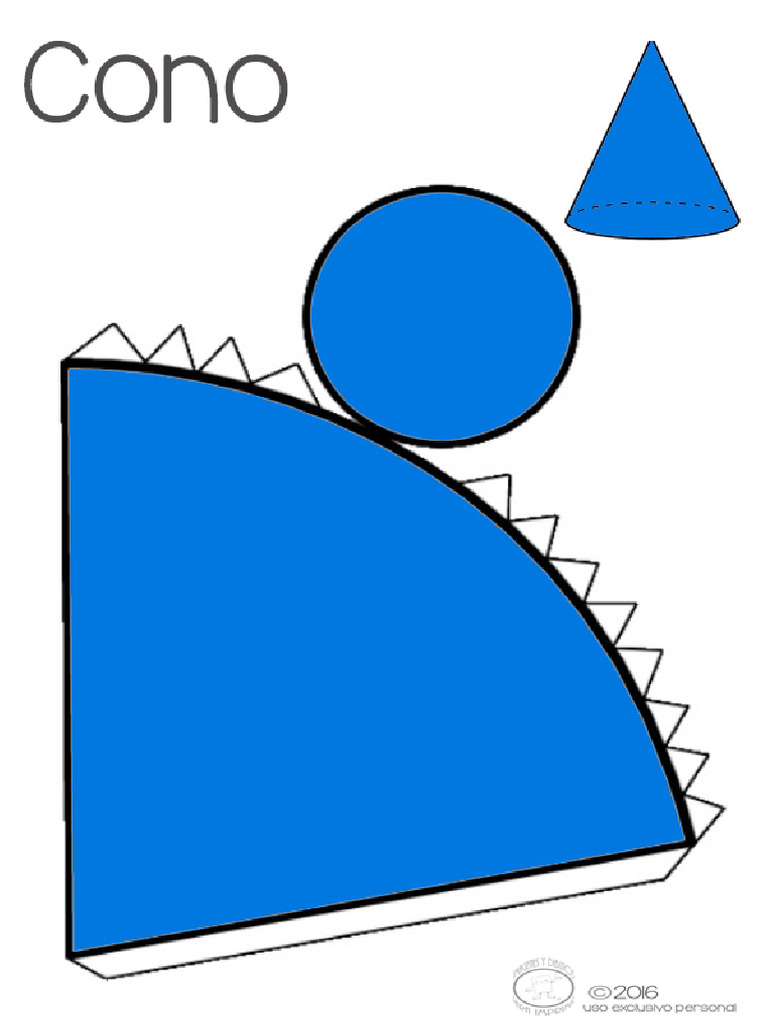 Forma Geometrica Cono para Imprimir | PDF
