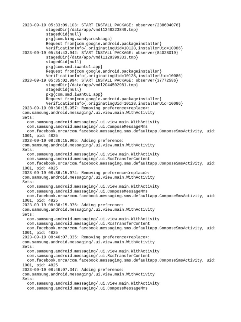 PM Debug Info | PDF | Mobile Software | Smart Devices
