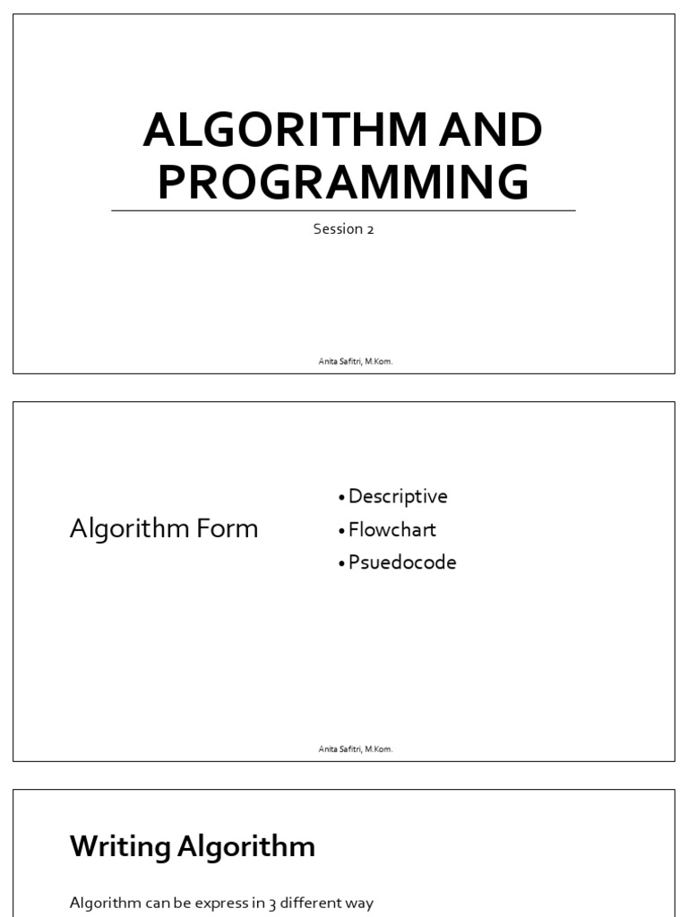 Alpro Class 2 Pdf Algorithms Control Flow