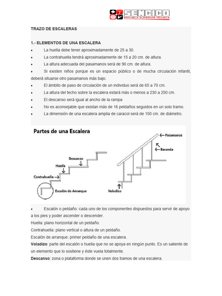 TRAZO-DE-ESCALERAS | PDF | Escalera