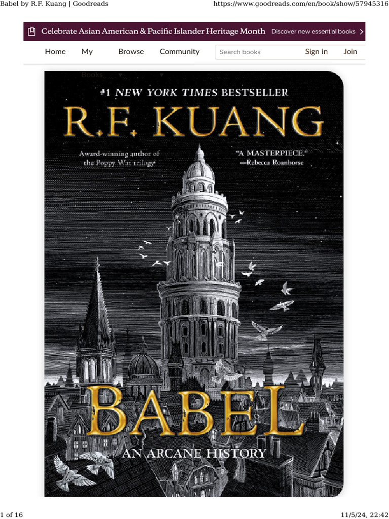 asdf by R.F. Kuang Goodreads | PDF