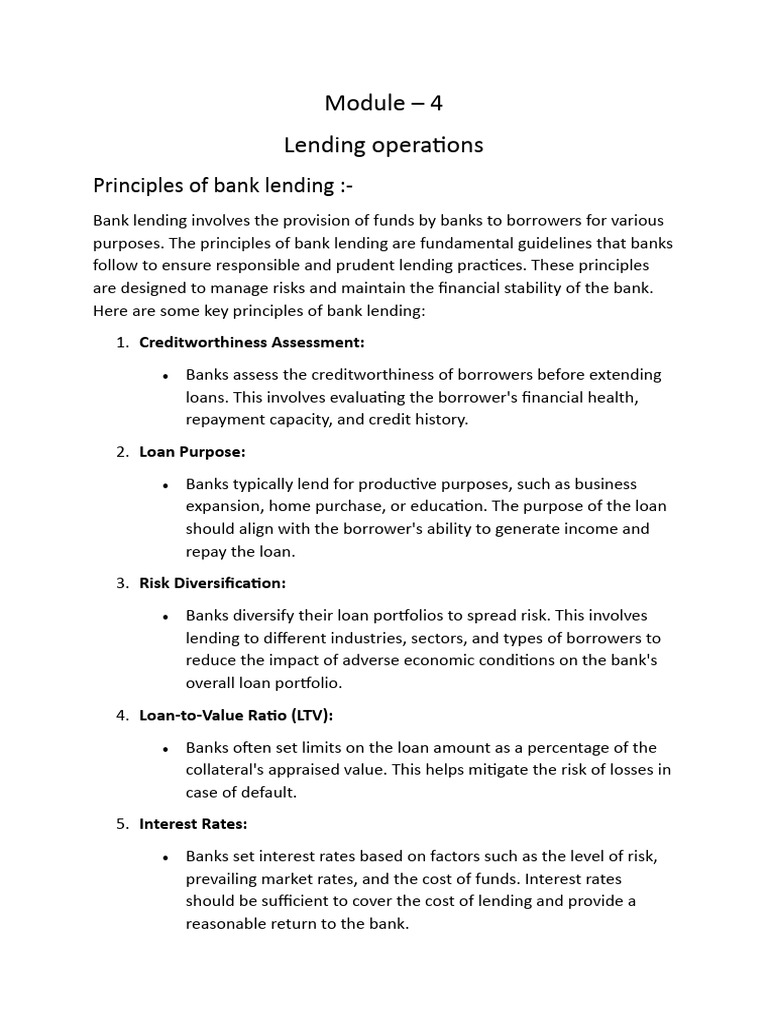 Module 4 | PDF | Loans | Letter Of Credit