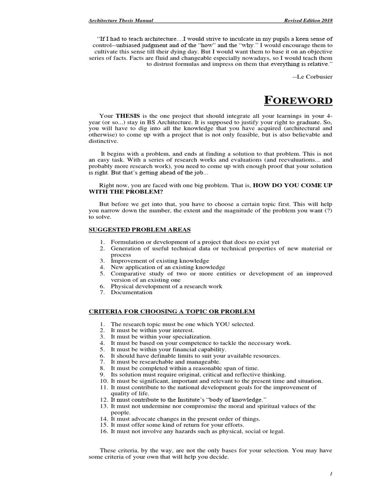 THESIS-MANUAL (Sample) | PDF | Theory | Analysis