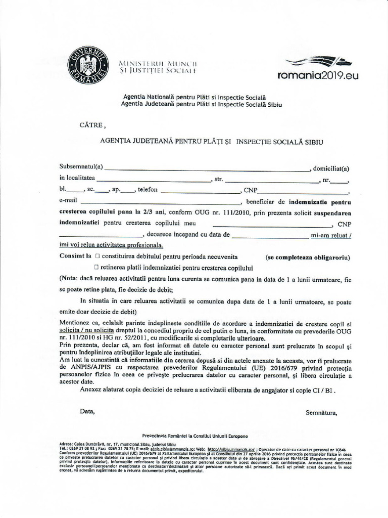 ANEXA Cerere Susp. ICC | PDF