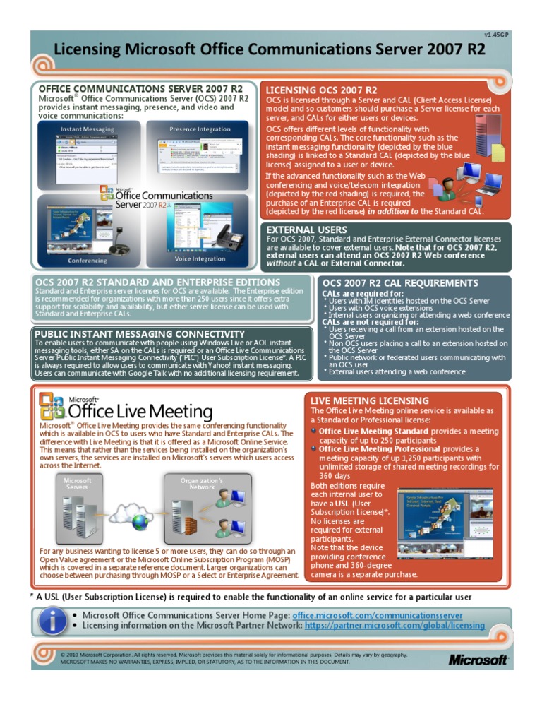Office Communications Server v1 | PDF | Instant Messaging | Computer Networking