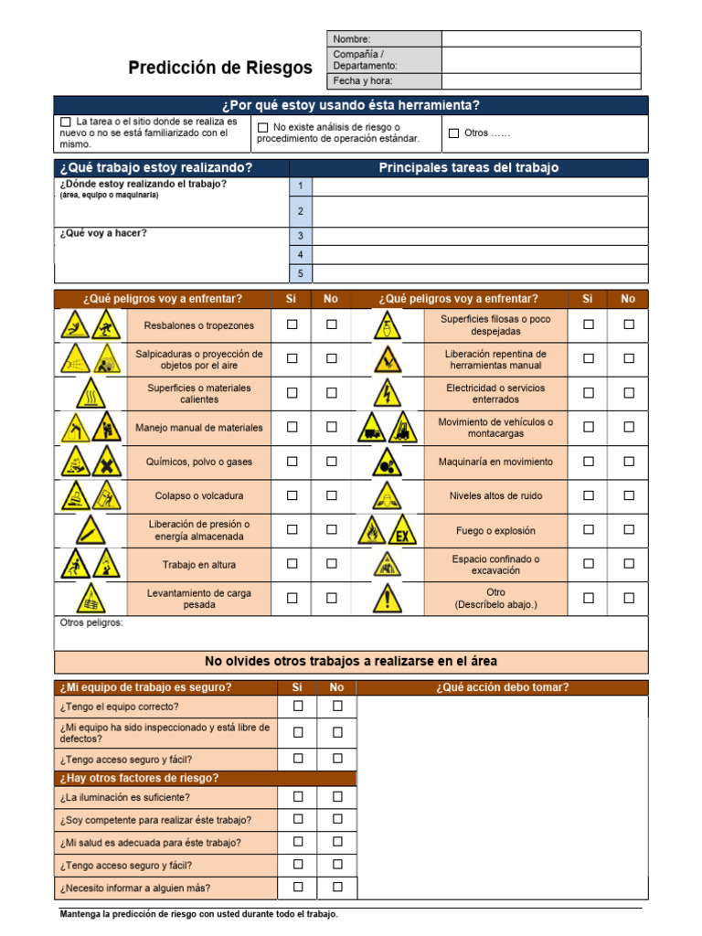 6. FORMATO PREDICCIÓN DE RIESGOS - PRUEBA | PDF 6. FORMATO PREDICCIÓN DE RIESGOS - PRUEBA | PDF
