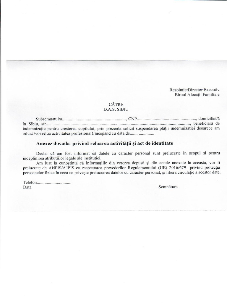 Cerere Suspendare ICC | PDF