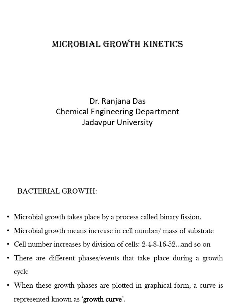 Microbial Growth Kinetics | PDF | Bacteria | Microscopy