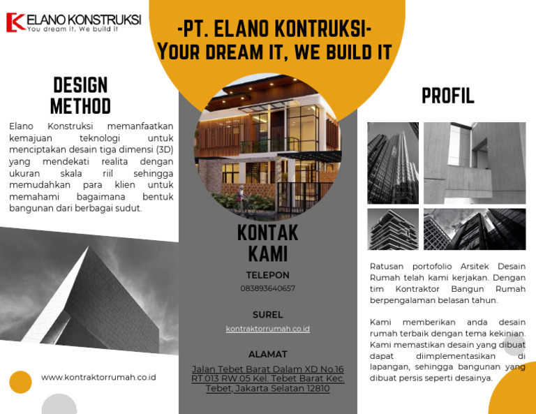 Brosur Pt Elano Kontraktor Pdf