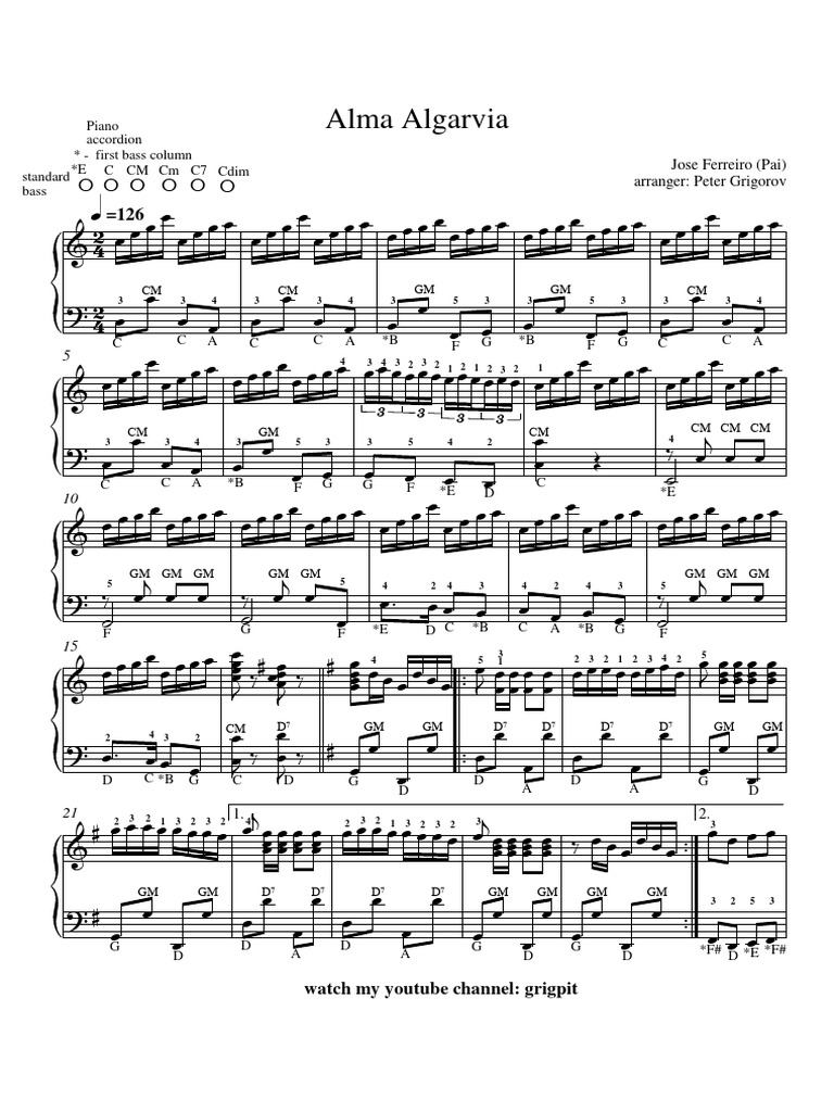 Alma Algarvia | PDF | Keyboard Instruments | Accordion