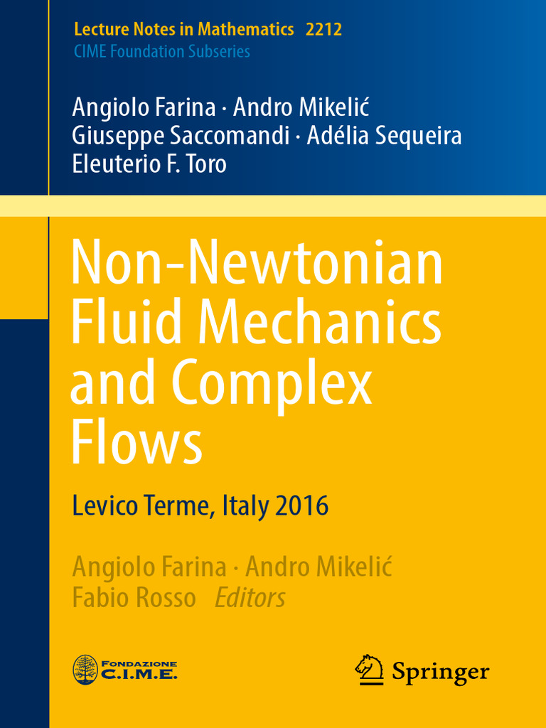 Non-Newtonian Fluid Mechanics and Complex Flows | PDF | Viscosity | Rheology
