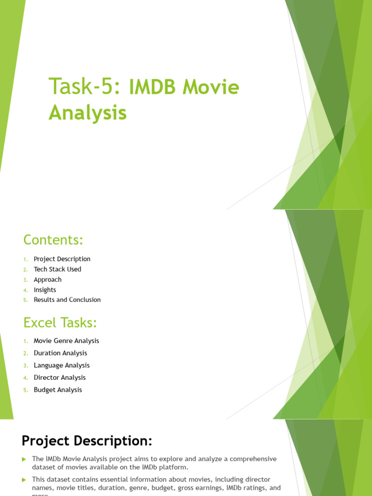 IMDB Movie Analysis | PDF | Data Analysis | Statistics