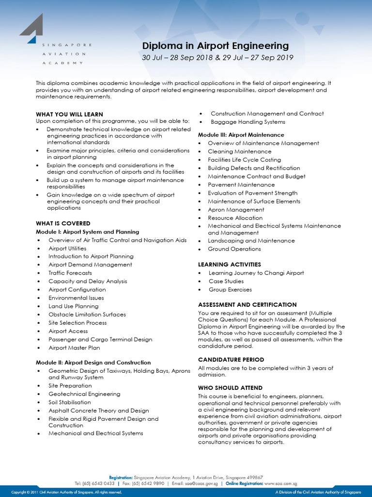 Diploma in Airport Engineering | PDF | Airport | Engineering