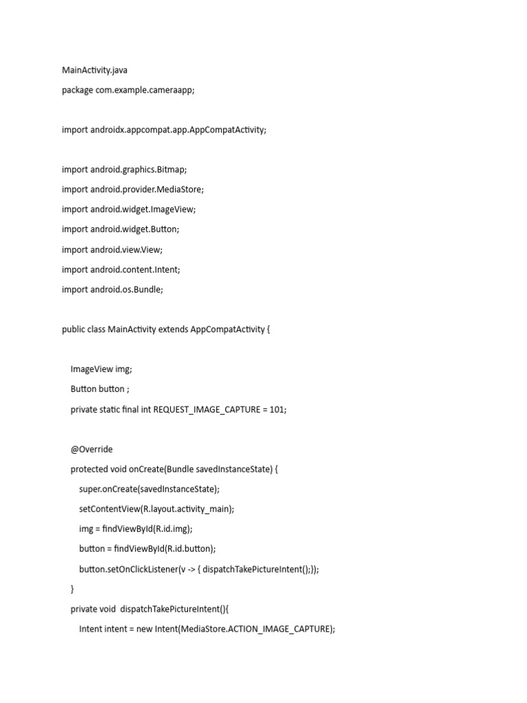Image Capture and Display | PDF | Android (Operating System ... Image Capture and Display | PDF | Android (Operating System ...
