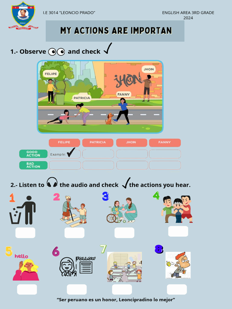 My Actions Are Important | PDF