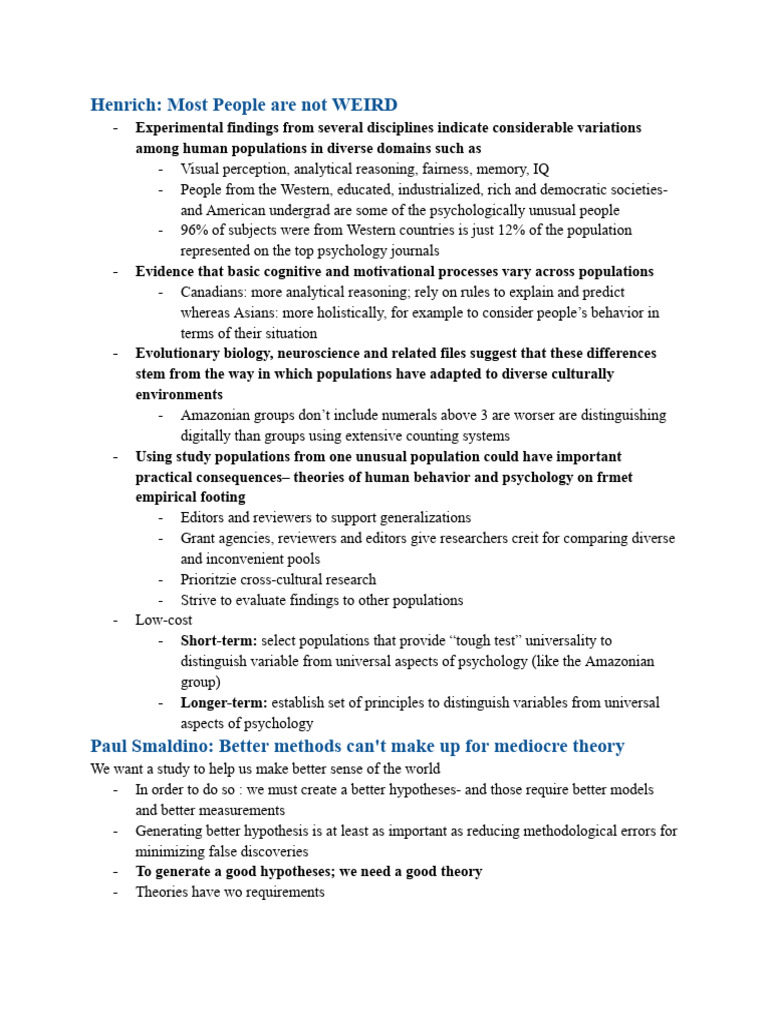 Henrich, Smaldino, OSC, Vazire, Nuzzo | PDF | Validity (Statistics ...