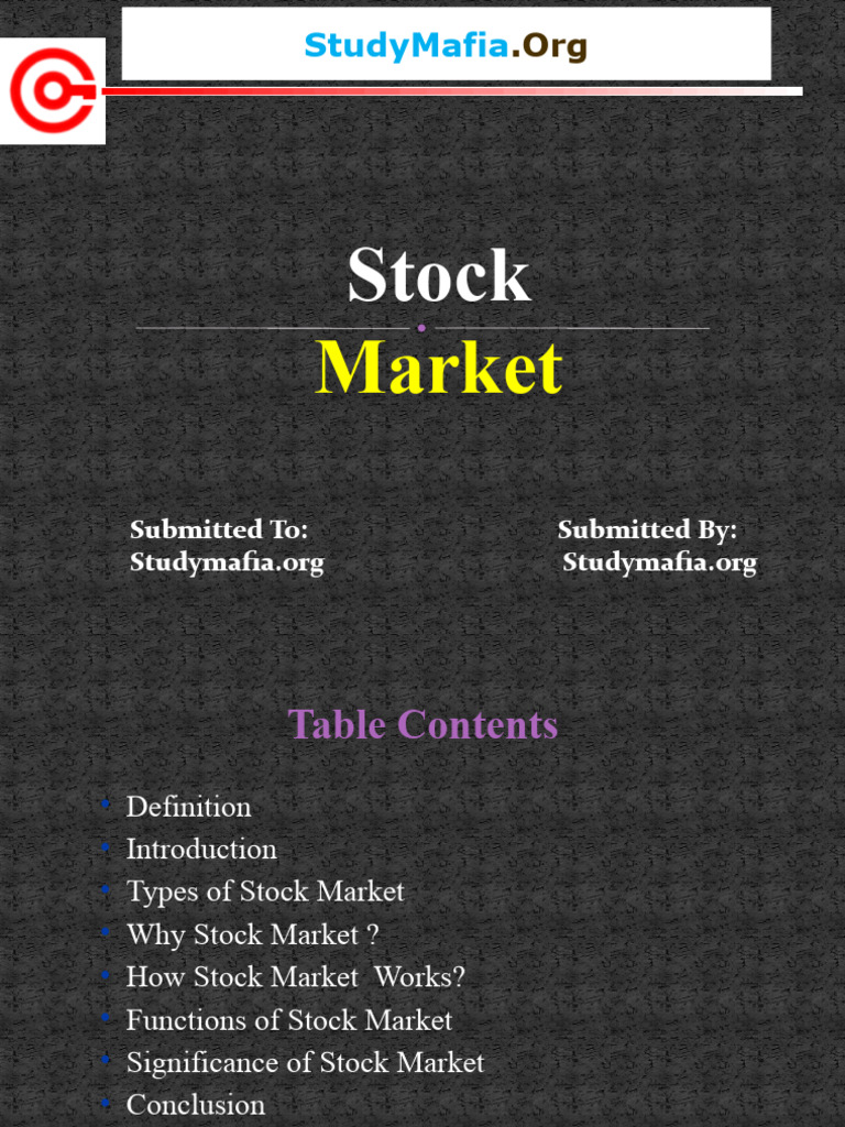 Stock Market | PDF | Stocks | Stock Market