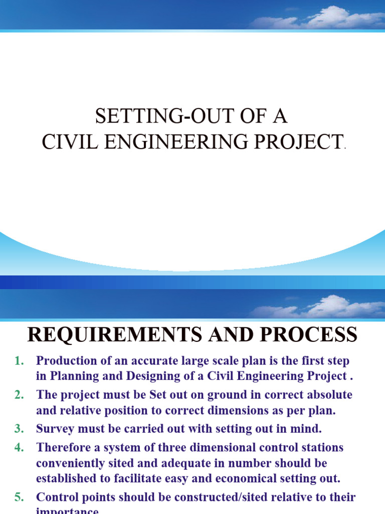 Setting Out of Buildings | Download Free PDF | Surveying