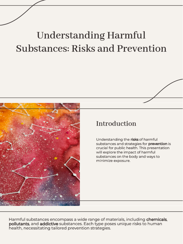 Slidesgo Understanding Harmful Substances Risks and Prevention ...