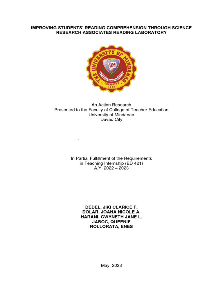 Improving Students Reading Comprehension Through SRA Reading Laboratory - EDITED | PDF | Reading ...