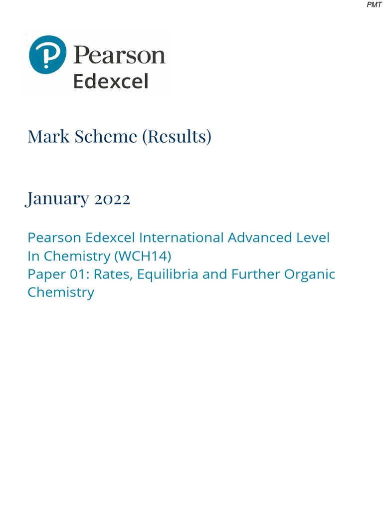 January 2022 (IAL) MS | PDF | Aldehyde | Ph