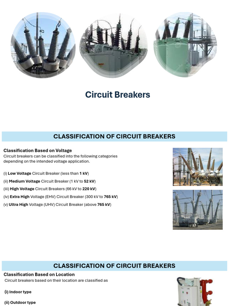 Circuit Breakers | PDF | Electric Arc | Materials