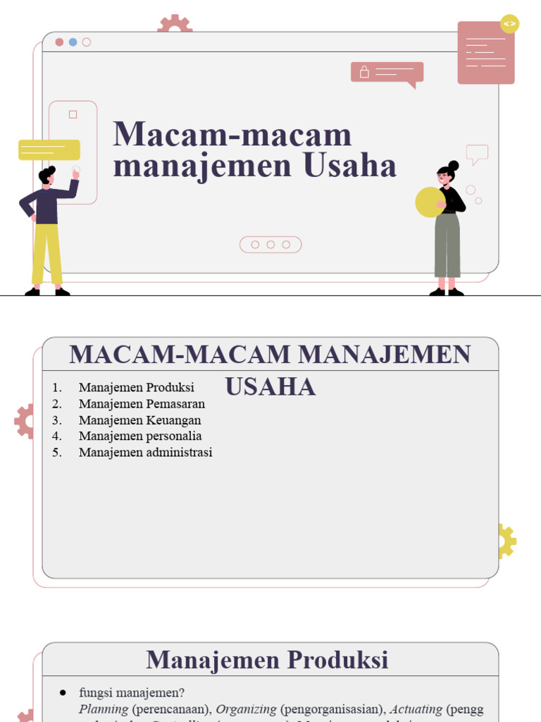 PPT-Macam-macam Manajemen Usaha | PDF