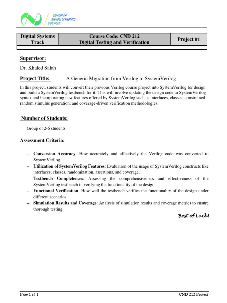 Cnd212 All | PDF | Formal Verification | Design