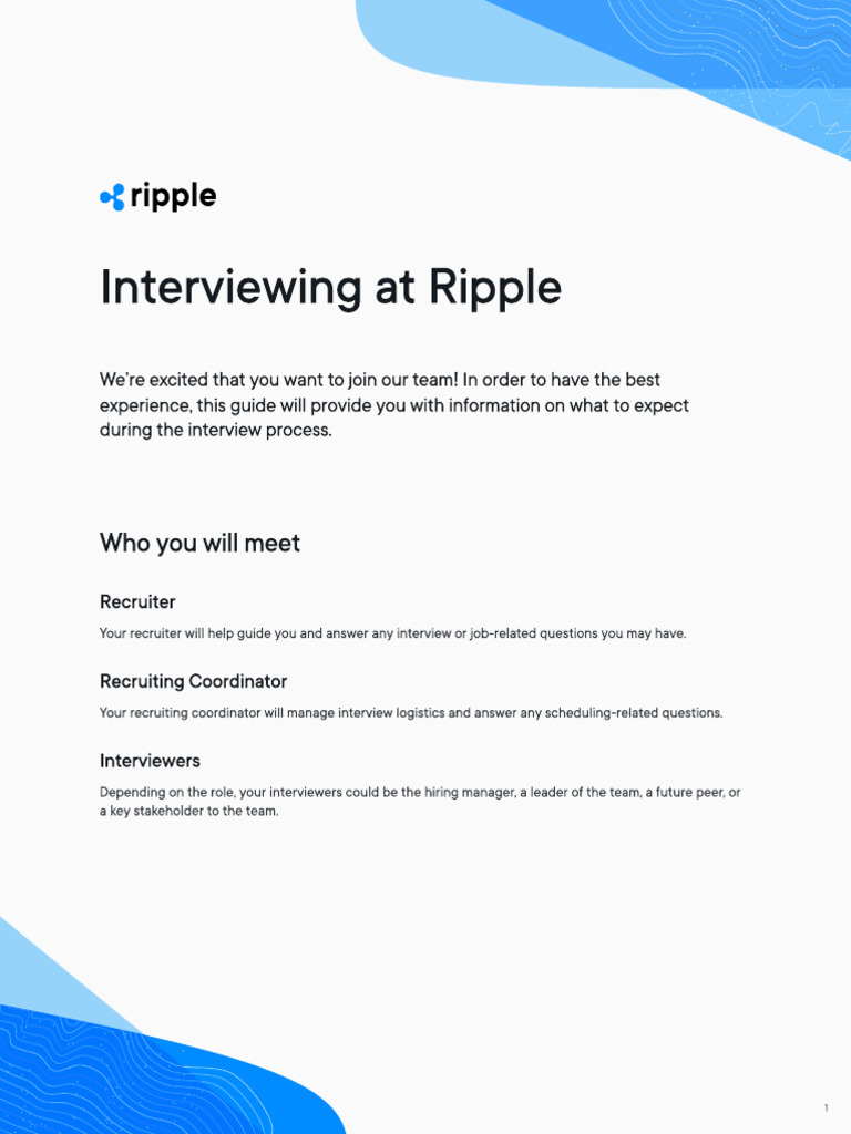 Ripple Interview Guide | Download Free PDF | Recruitment | Human ...