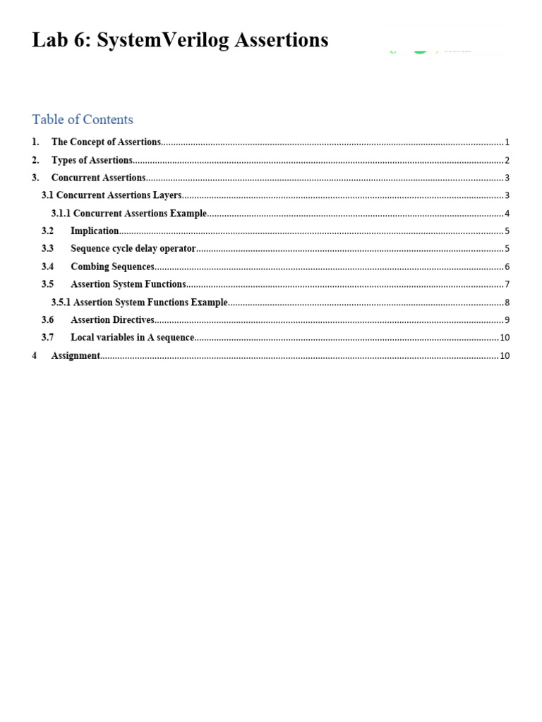 Lab 06 - v2 | PDF | Formal Verification | Computer Engineering