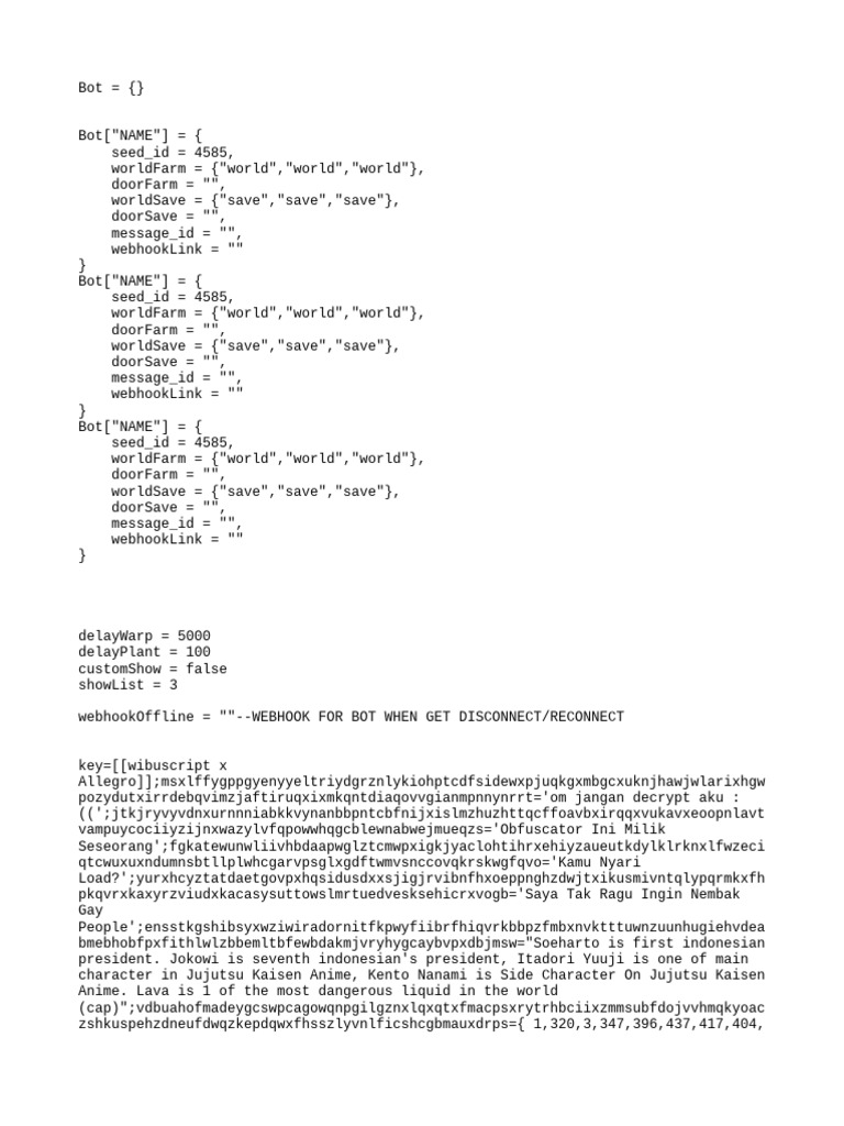 Plant v0 1 2 Lua | PDF