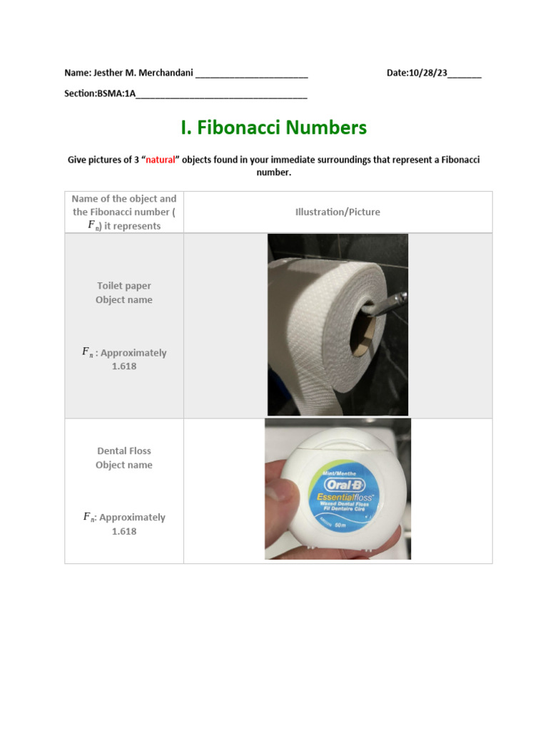 Golden Ratio Activity' | PDF | Beauty