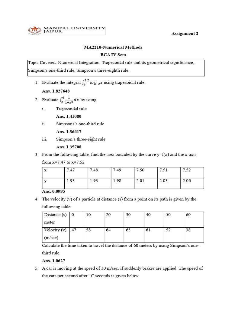 Maths Assignment 2 | PDF | Applied Mathematics | Physics