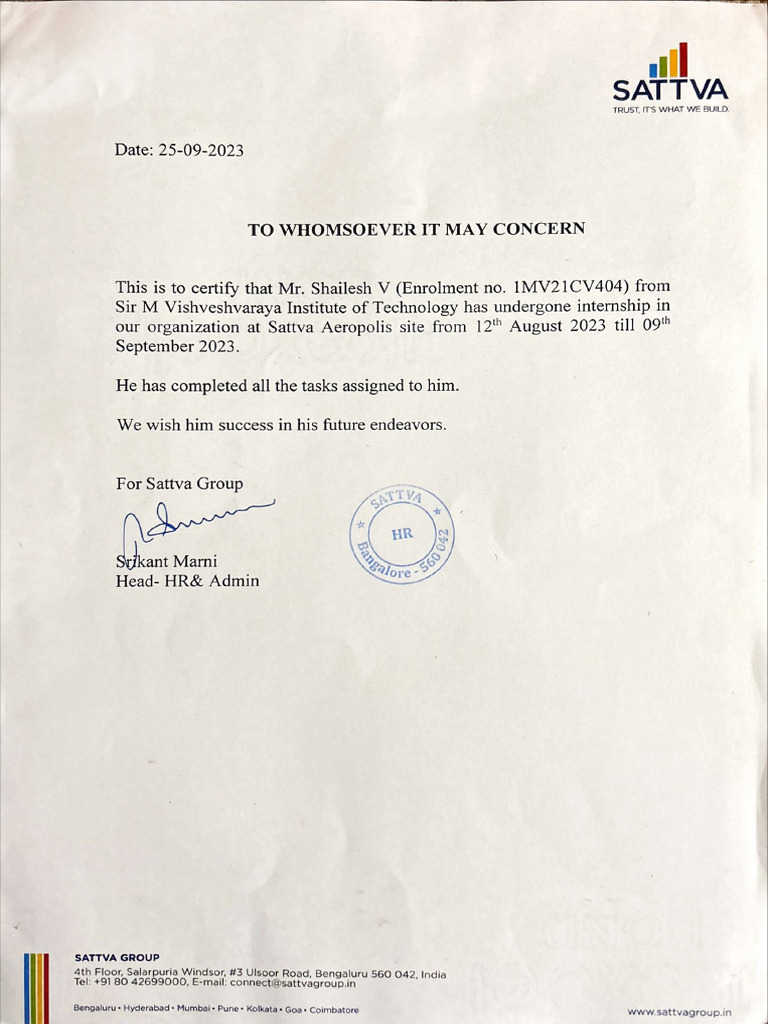 Sattva Report | PDF