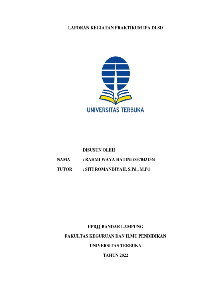 LKP 1 Rahmi Wayahatini | PDF