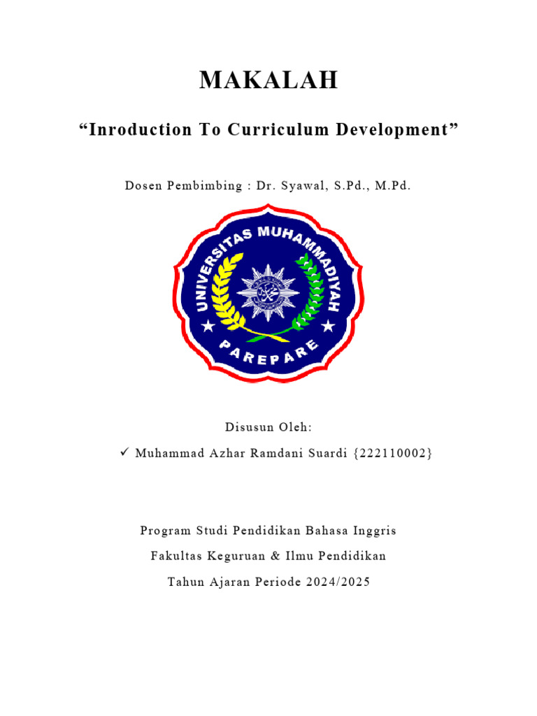 Introduction Curiculum | PDF | Curriculum | Teaching Method