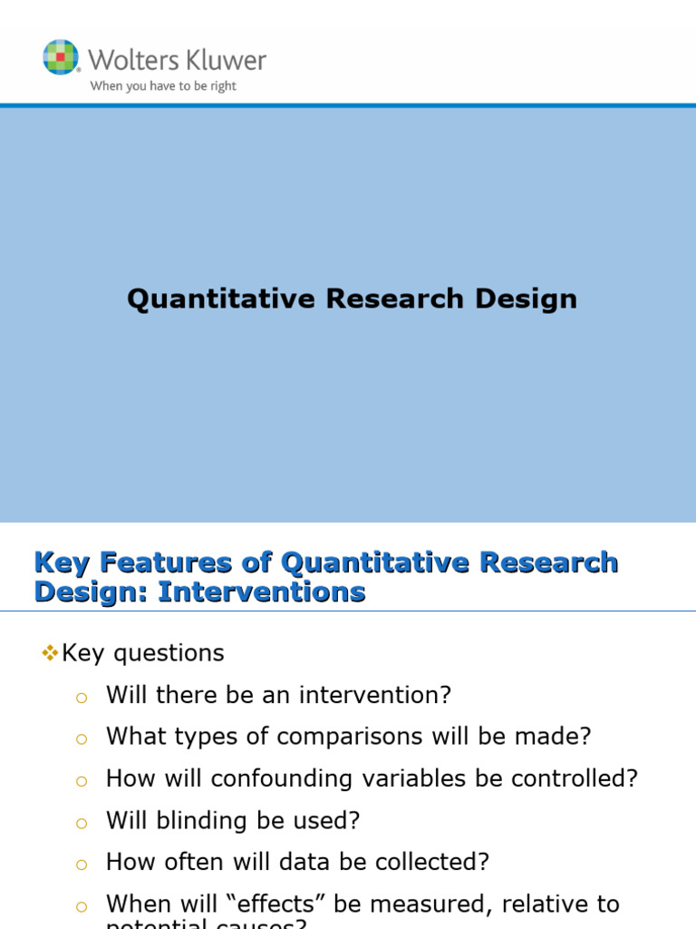 Quantitative Research Design | PDF | Causality | Validity (Statistics)