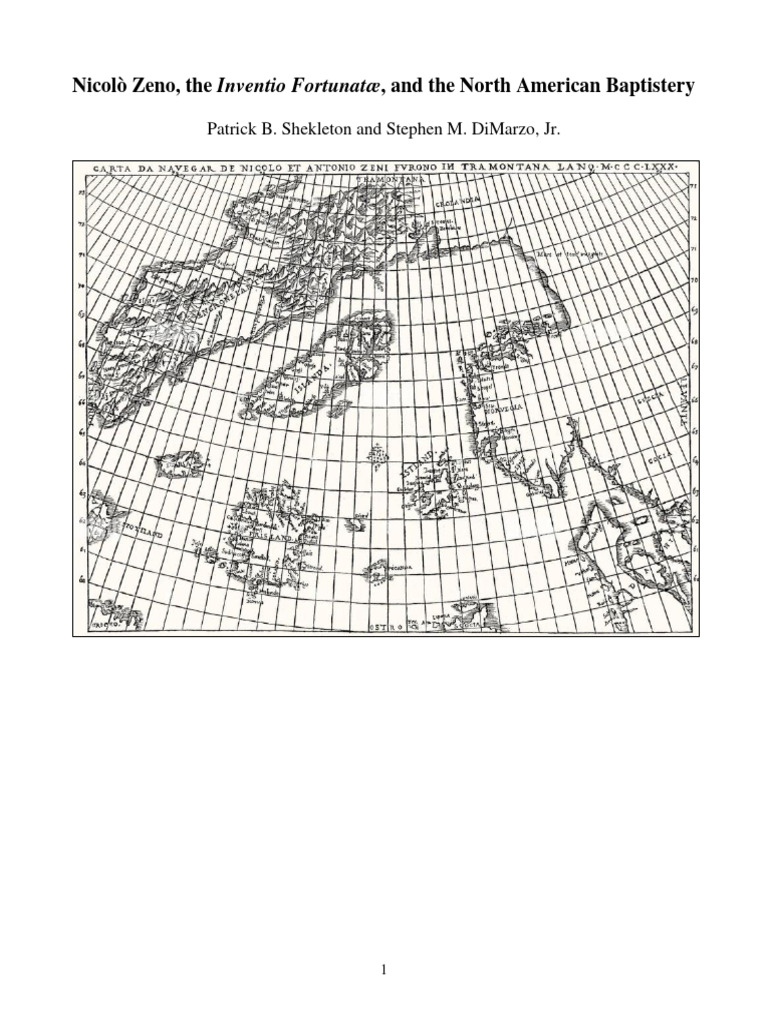 Nicolo Zeno The Inventio Fortunatae and | PDF | Cartography